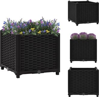 vidaXL Vidaxl - Lit sur&eacute;lev&eacute; 40x40x38 cm Polypropyl&egrave;ne - Jardin - Pots De Fleurs - Jardini&egrave;re - Bac De Culture - Plante