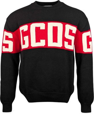 GCDS Pull Col Rond - Noir