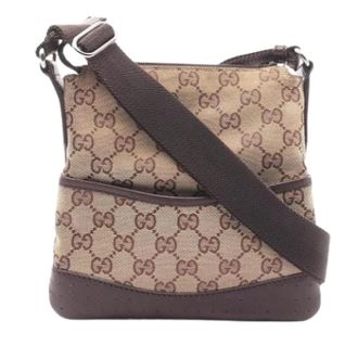 Gucci Pre-owned Vintage Canvas Crossbody Bag - - Pre-owned - Damen - Braun - ONE SIZE