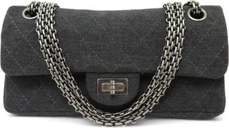 Chanel Crossbody Bags - CHANEL A36286 RABAT 2.55 OST WEST JERSEY TASHE IN - Gr. unisize - in Grau - f&uuml;r Damen