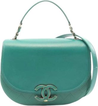 Chanel Sac bandouli&egrave;re vintage Pre-owned - Femme - Pre-owned - Vert - Taille: ONE Size