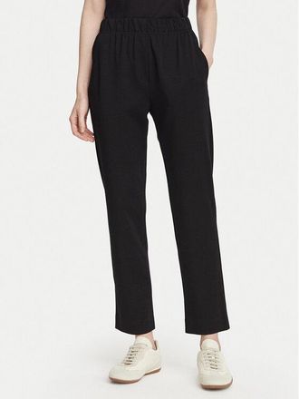 Max Mara Stoffhose Elfo 2625786011 Schwarz Regular Fit