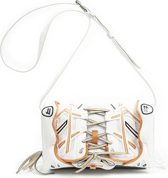 Balenciaga Crossbody Bags - Sneakerhead Flap - Gr. unisize - in Wei&szlig; - f&uuml;r Damen
