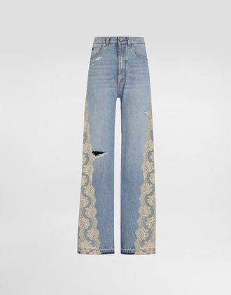 Dolce & Gabbana 5-pocket Denim Trousers - Frau Denim Mehrfarbig 38