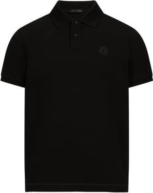 Moncler Polo &agrave; logo en coton piqu&eacute;