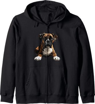 Whyitsme Design Abbildung eines Boxerhundes Kapuzenjacke