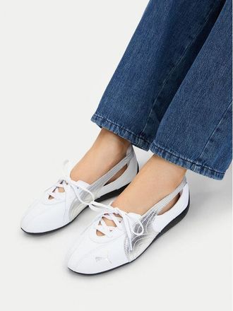 Puma Ballerinas Speedcat Ballet Nova Metallic Wns 408342 01 Wei&szlig;