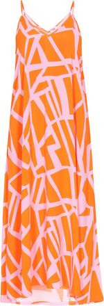 Mymo Kleid Frauen orange rosa