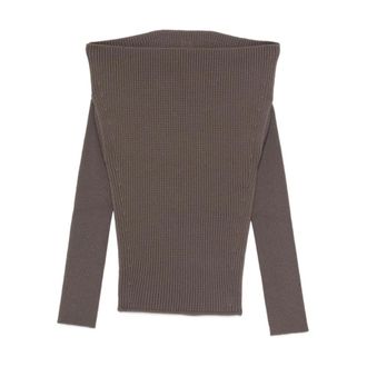 Rick Owens Rundhals-Strickware - - Knitwear - Damen - Grau - L