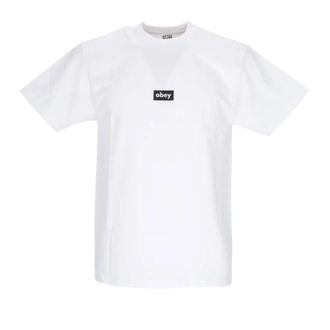 Obey Klassisches Schwarzes Bar Herren Tee - - Tops - Herren - Wei&szlig; - XL