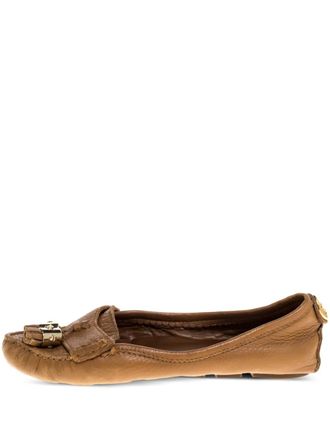 Tory Burch mocassins Lawrence pre-owned - Marron
