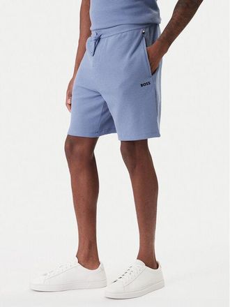 HUGO BOSS Sportshorts Waffle 50535884 Himmelblau Regular Fit