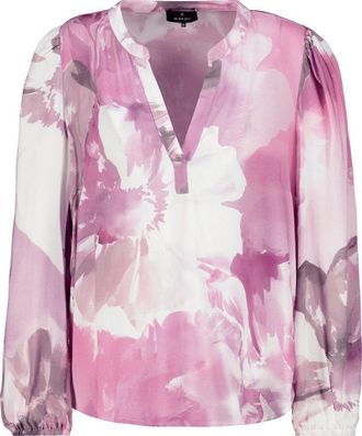 Monari Klassische Bluse Blumenmuster Weich, leicht und atmungsaktiv