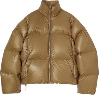 Jil Sander Femme, Vestes, Beige, Taille: 38 FR Doudoune &agrave; capuche