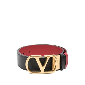 Valentino Garavani Vlogo Leather Belt