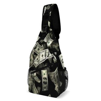 Generic Sacoche Tactique D&eacute;clin de la monnaie Billets de dollars am&eacute;ricains Mode Sac De Poitrine R&eacute;glable Sac DEpaule pour Femme Cyclisme Randonn&eacute;e