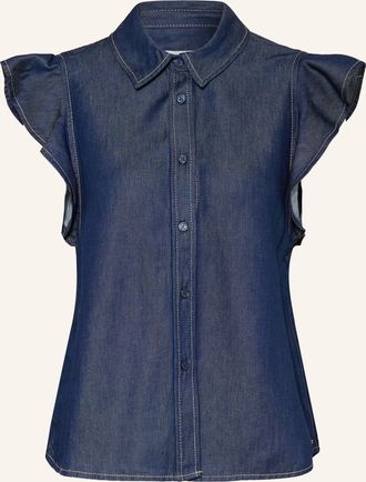 Tommy Hilfiger Hemdbluse In Jeansoptik blau