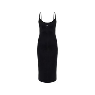 Off-white Femme, Robes, Noir, Taille: 38 FR Robe &agrave; fines bretelles