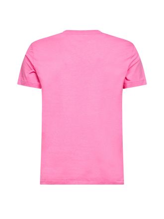 Polo Ralph Lauren Mens Baja Pink Custom Slim-Fit Crewneck T-Shirt Cotton T-Shirts And Polos