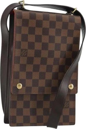 Louis Vuitton Sac bandouli&egrave;re vintage Damier Ebene Pre-owned - Femme - Pre-owned - Brun - Taille: ONE Size