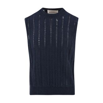 Amaranto Armhole Sweater - - Knitwear - Herren - Blau - M