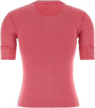 Chlo&eacute; Ribbed Cotton Sweater - Pink