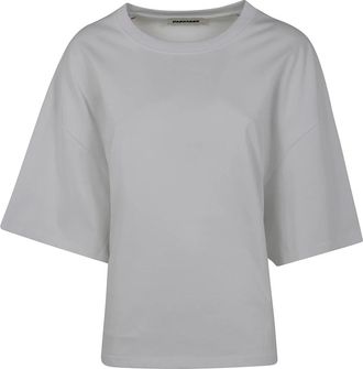 Darkpark Darkpark, Femme, Tops, Blanc, Taille: 38 FR Draped Short Sleeved Tee