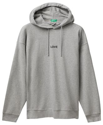 Benetton Herren Maglia C/CAPP. M/L 3y9yu201y Sweatshirt ohne Kapuze, grau, XL