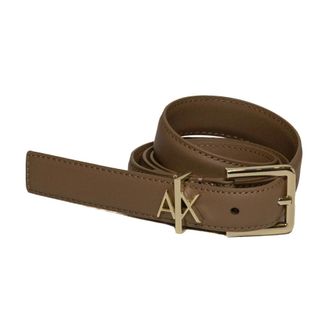 A|X Armani Exchange Ceinture en cuir - Femme - Accessoires - Brun - Taille: 85 CM