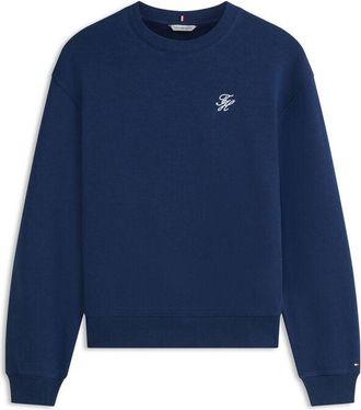 Tommy Hilfiger Damen Sweatshirt mit Baumwolle