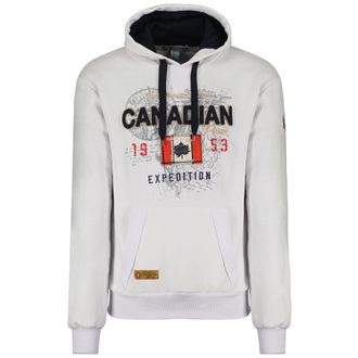 Canadian Peak Guitreak_Men - Mens Zip Pocket Hoodie - Sweatshirt Sweater Logo Long Sleeve Warm - Mens Spring Summer Fall Winter Season (White XL)