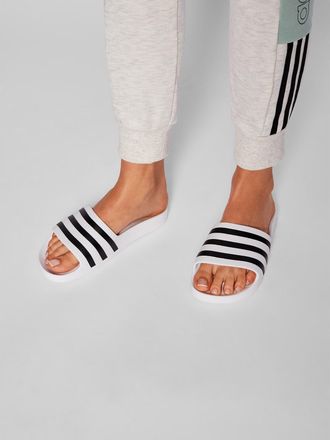 adidas Pantoletten adidas adilette Aqua F35539 Wei&szlig;