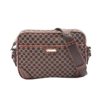 Celine Pre-owned Embossed Canvas Leather Shoulder Bag - - Pre-owned - Damen - Braun - ONE SIZE