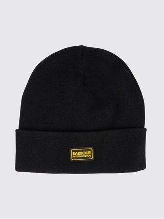 Barbour Woll-Beanie mit Umschlag und Logo-Patch