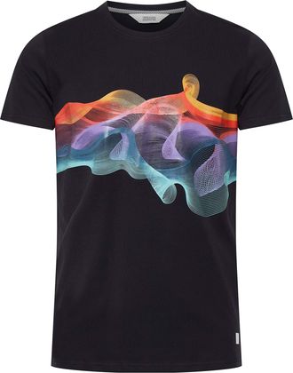 Solid Pedro Herren T-Shirt Kurzarm Shirt mit Print und Rundhalsausschnitt Regular Fit, Größe:M, Farbe:Black (194007)