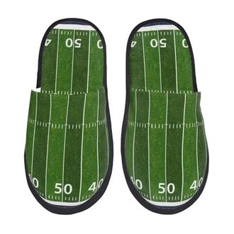 Generic Terrain De Football Am&eacute;ricain Homme Femme Slippers Chaud Chaussures De Maison Peluche Chaussons Pour Ext&eacute;rieur Int&eacute;rieur Hiver L