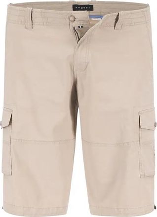 Bugatti Herren Cargobermuda beige Baumwoll-Stretch