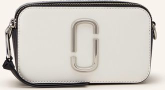 Marc Jacobs Saffiano-Umhängetasche Snapshot weiss