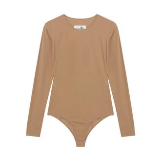 Maison Margiela Langarm-Body - - Tops - Damen - Braun - L