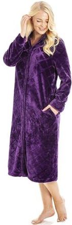 Camille Manteau dintérieur classique avec fermeture éclair sur toute la longueur et poches intérieures pour femme, violet, 18-20 Plus