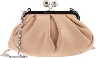Max Mara Clutches - Prati - Leather Pastry Bag - Gr. unisize - in Beige - f&uuml;r Damen
