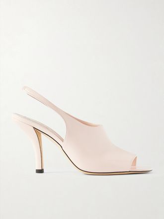 Toteme Sandales &Agrave; Brides Arri&egrave;re En Cuir Glac&eacute; - Rose