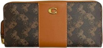Coach Portefeuille long Pre-owned (bi-pli) - Femme - Pre-owned - Brun - Taille: ONE Size