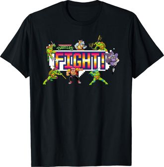 Teenage Mutant Ninja Turtles TMNT Retro Videospiel Fight! Leonardo Shredder & Co T-Shirt