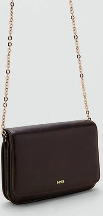 Mango Petit sac bandouli&egrave;re bordeaux - Femme - Taille unique - MANGO
