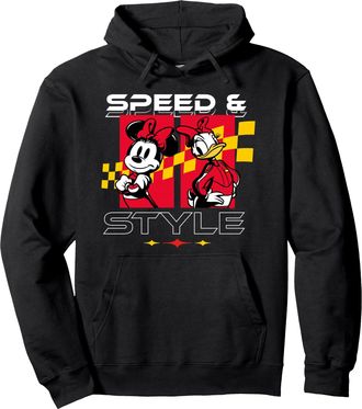 Disney Racing Minnie & Daisy Speed & Style Race Car Drivers Pullover Hoodie