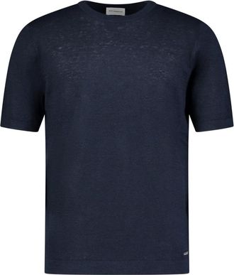 Roy Robson Leichtes Glattstrick-T-Shirt mit Leinenanteil in