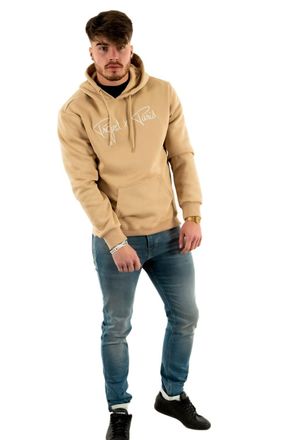Project X Paris Sweatshirt, Rundhalsausschnitt, reflektierende Tasche, beige, L