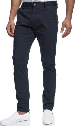 Indicode Herren Cherry Chinohose Stretchhose | Chino Herrenhose Stretch Stoffhose Navy, 29/34
