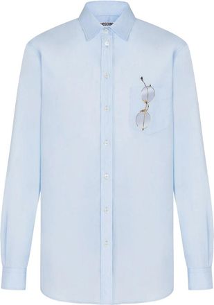 Moschino Printed Cotton Shirt - Blue